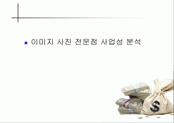 사업 분석의 실제-이미지 사진 전문점 사업성 분석