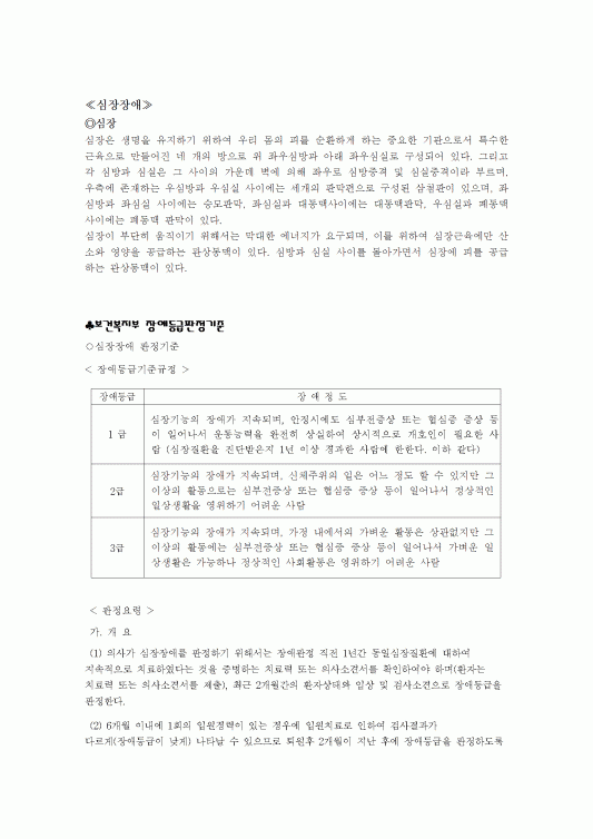 [사회과학] 심장장애