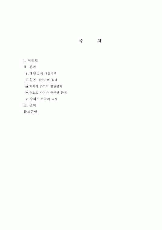 [인문과학] 강화도 조약