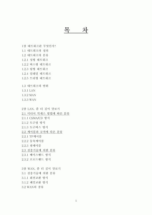 네트워크 개론