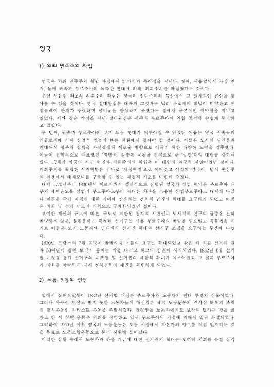 구미정치론 레포트 자료