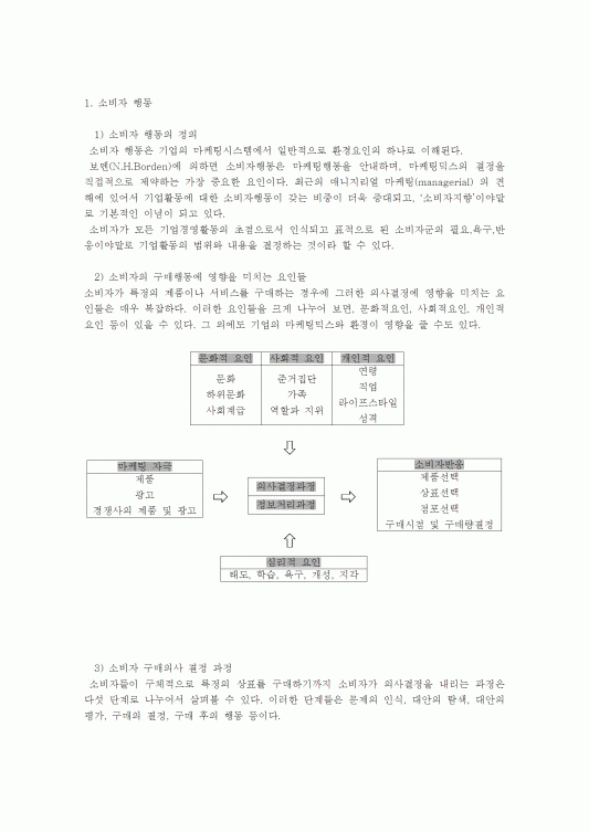 소비자행동과 마케팅 전략에 관한 자료