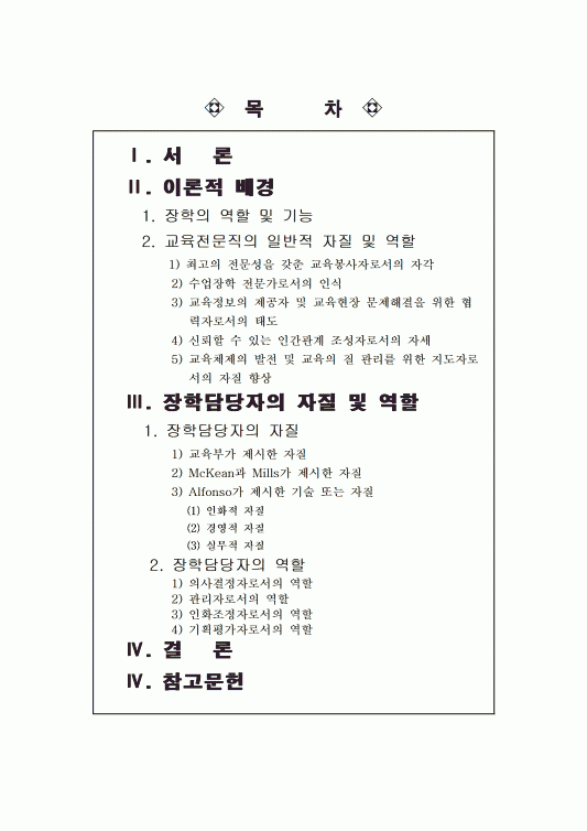 [유아교육기관운영 (완성)] 영유아 보육 및 교육기관 장학담당자의 자질과 역할
