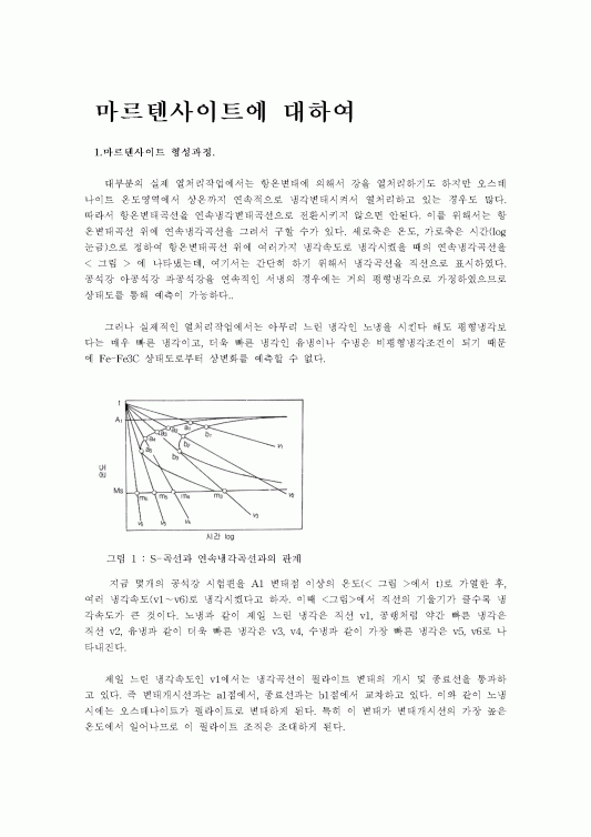 마르텐사이트에 대하여