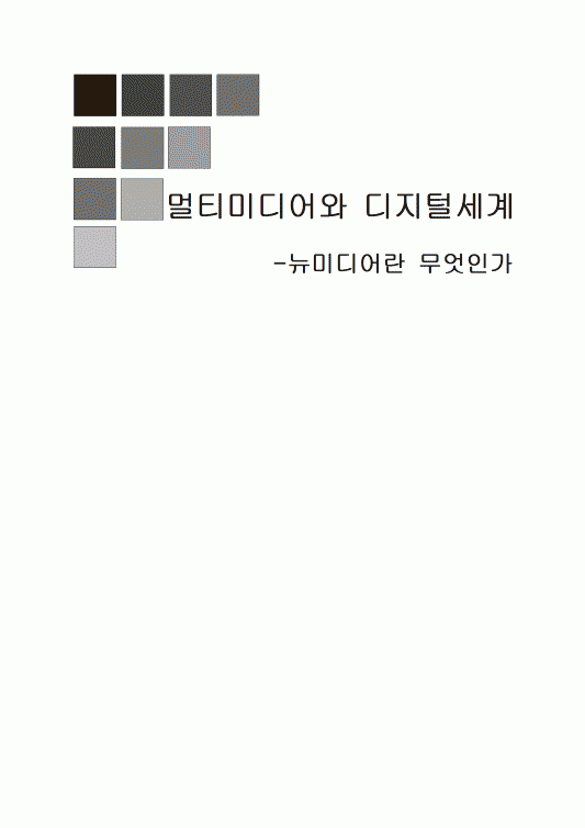 멀티미디어의 모든것