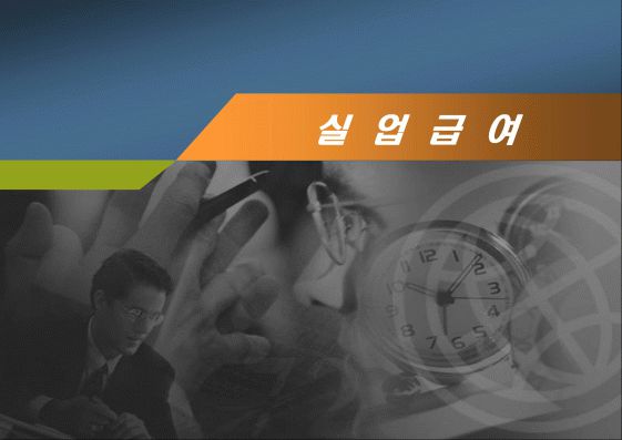[사회과학] 실업급여