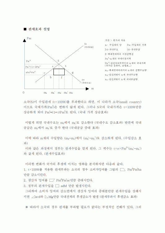 관세효과 레포트 자료