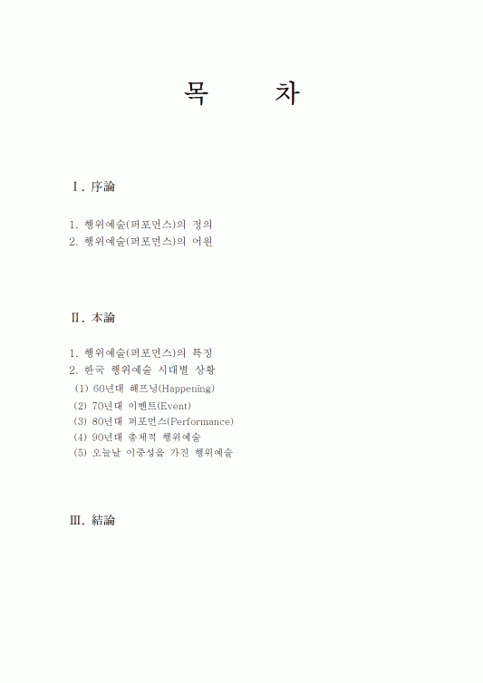 행위예술(퍼포먼스)