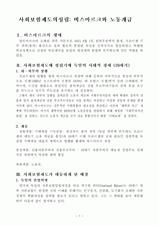 [분석/조사] 사회복지 발달사