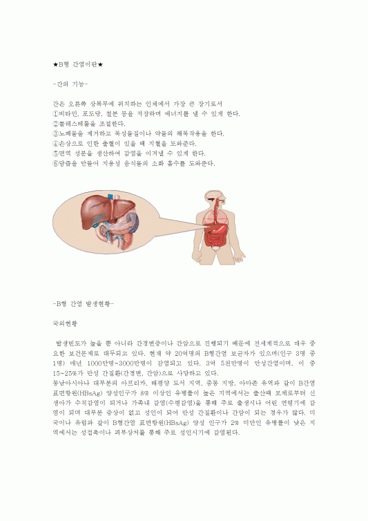 감염관리 - B형 간염