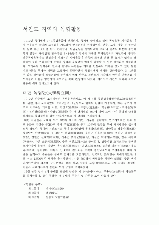 서간도 지역의 독립 운동