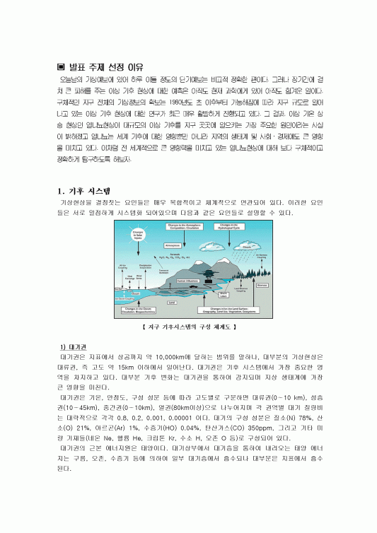 엘니뇨 현상과 이상기후