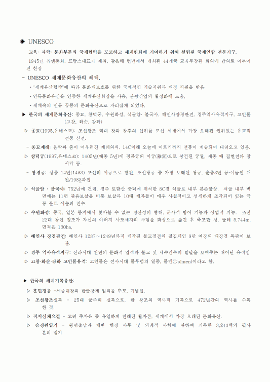 문화광광 해설사의 내용