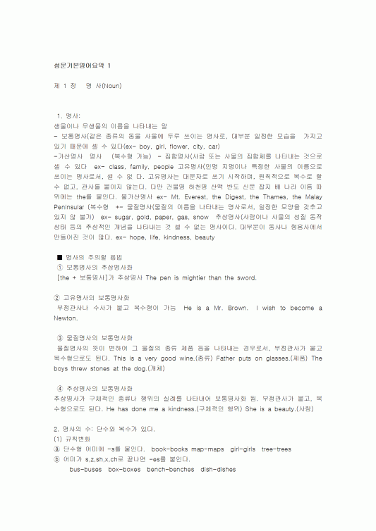 성문기본영어요약