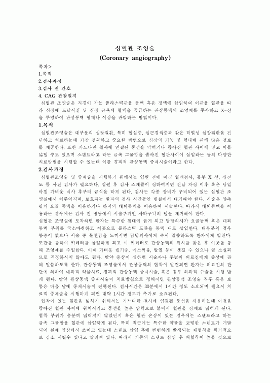심혈관 조영술