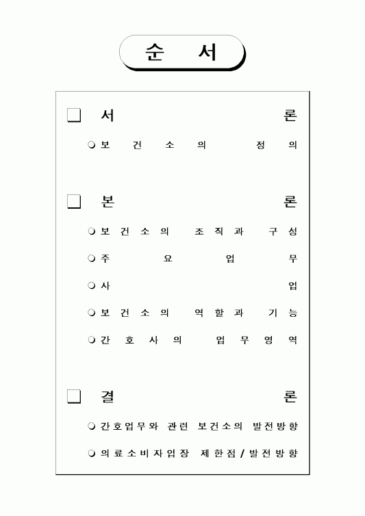 생활과건강 (보건소의현황과 제한점)