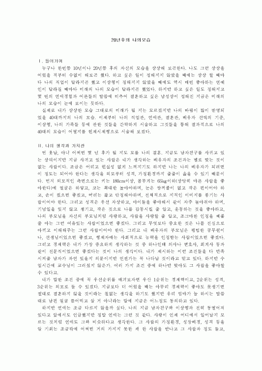 20년후의 나의모습