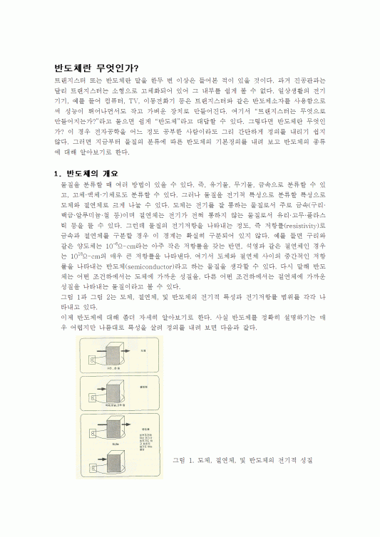 반도체와 다이오드란 무엇인가?(중간고사 대체용)