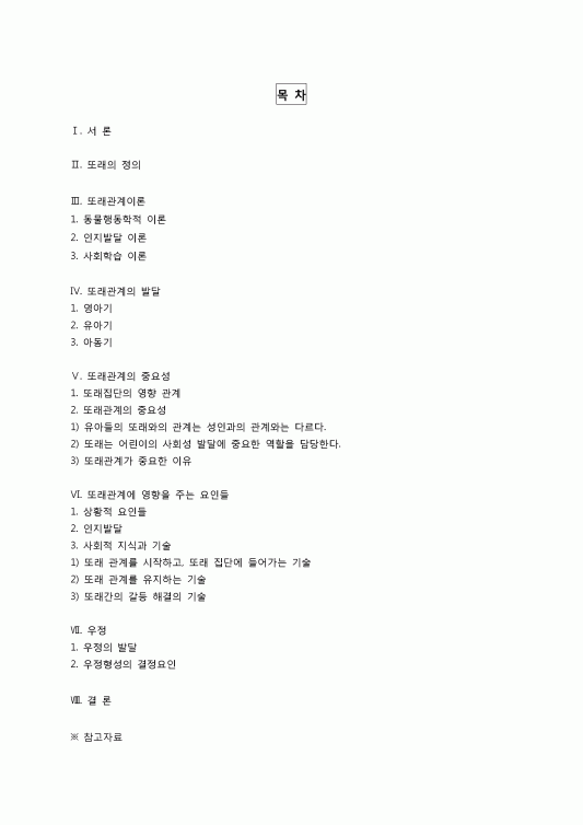 [유아사회교육E형] 유아의 또래관계에 대해 논하시오 - 또래의 정의, 또래관계의 중요성, 발달, 또래관계에 영향을 주는 요인들