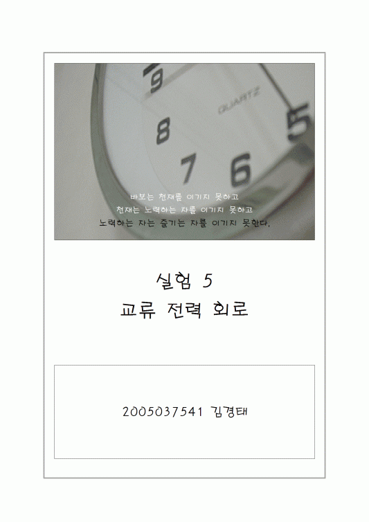 교류 전력 회로