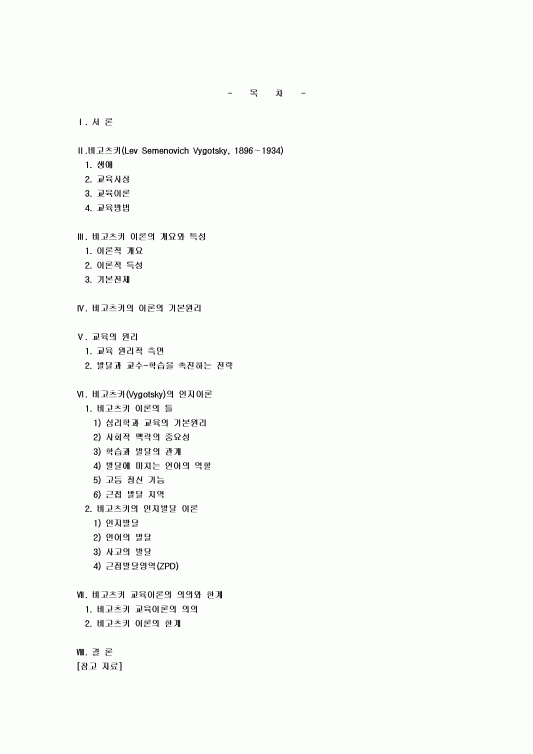 [아동발달 B형]비고츠키(Vygotsky)의 인지이론에 대한 분석