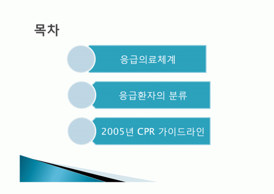 응급간호 (팀별 파워포인트 발표)