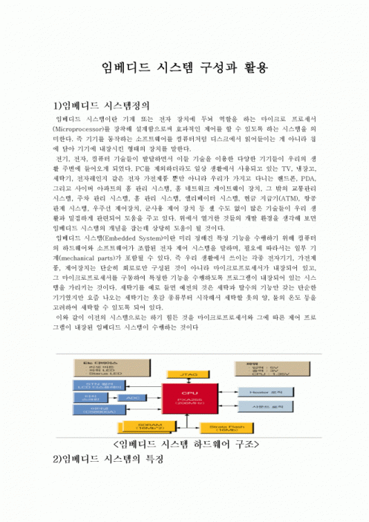 임베디드 시스템 구성과 활용