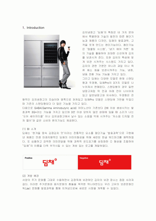 김치냉장고 딤채의 마케팅과 향후 전략