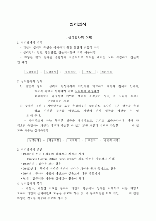 심리검사의 유형,심리검사의 선정,심리검사 결과에 영향을 미치는 요인,라포형성,피검사자 변인,검사자 변인,검사 상황 변인,심리검사의 계획,심리검사의 설계,심리검사의 측정,심리검사의 분석