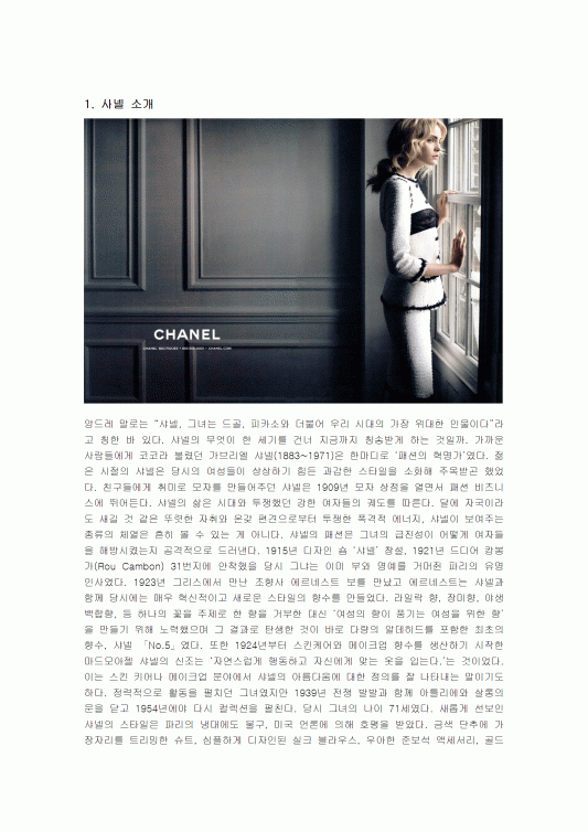 샤넬(CHANEL)의 마케팅과 향후 전략