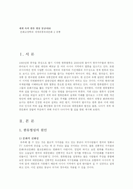 세계 속의 한류 현상 동남아00
