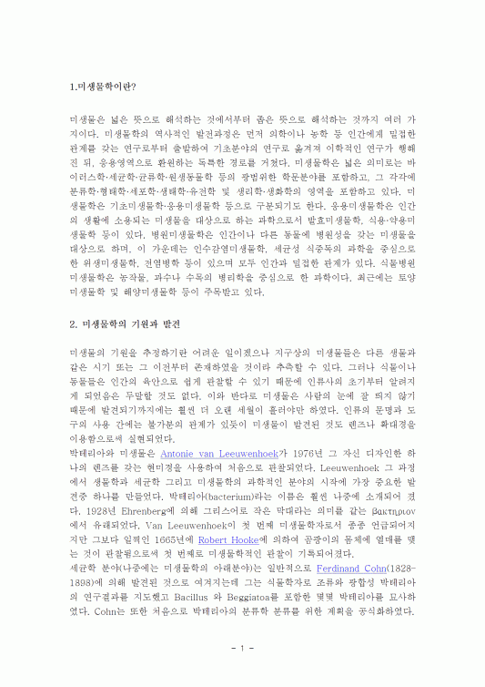 미생물학의 전망