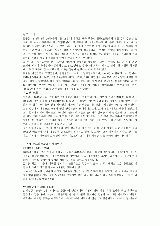 김구와 이승만 비교*토론~!