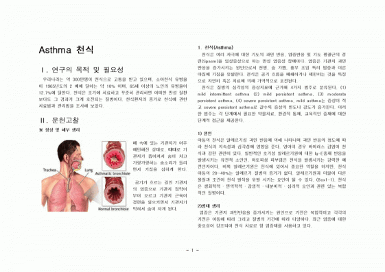 천식 문헌고찰