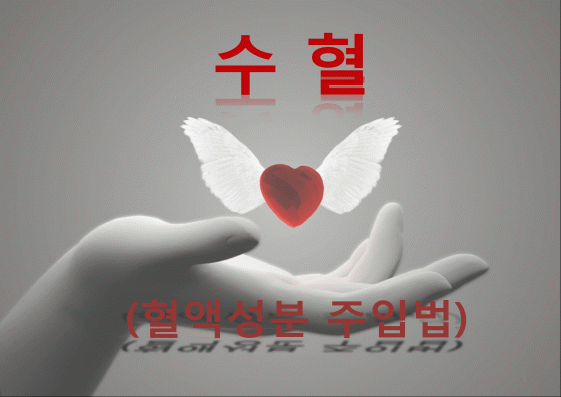 수혈(혈액성분 주입법)