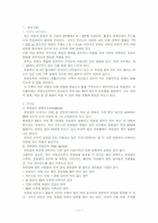 유방암 케이스