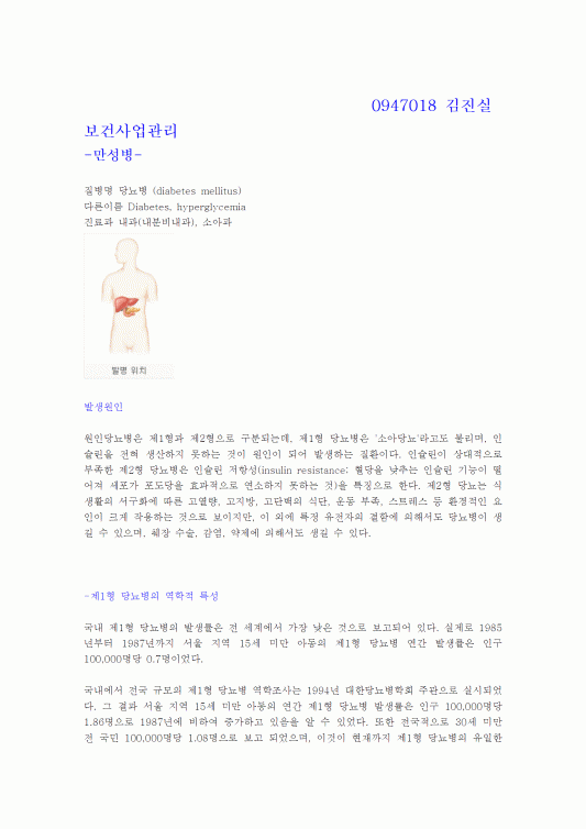 만성병&법정전염병예방보건사업계획서