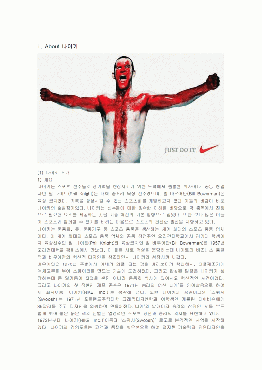 나이키의 마케팅 분석과 문제점에 대한 방안