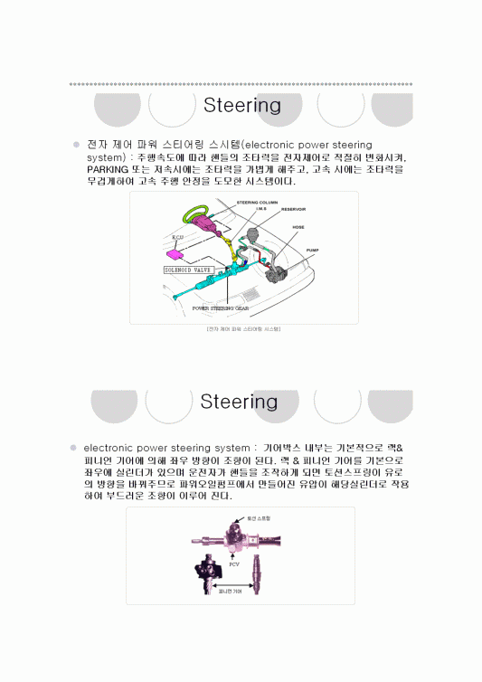 스테어링~~(조향장치) //