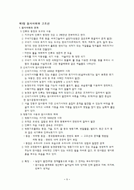 한국사 요점정리