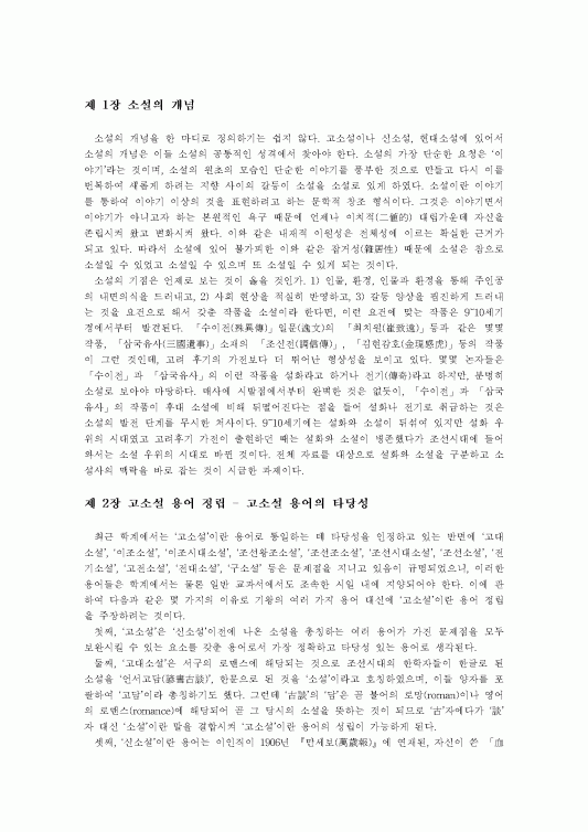 고전소설사 레포트 자료