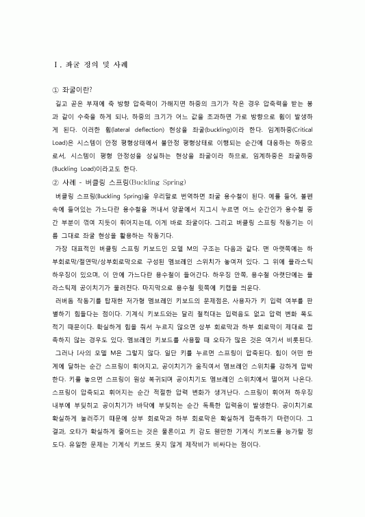 좌굴 실험 보고서
