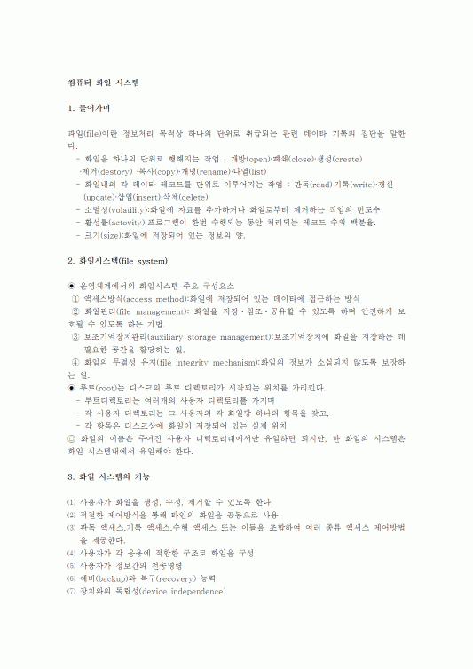 컴퓨터 화일 시스템