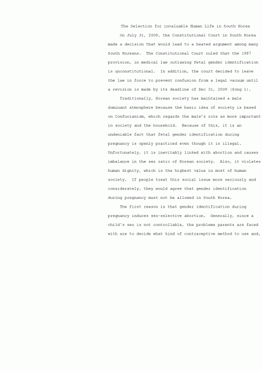 argument research paper(abortion)