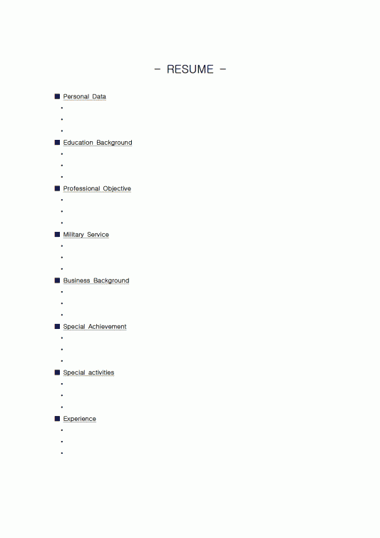 [2025 최신판 합격영문이력서샘플10종][직업군별샘플]