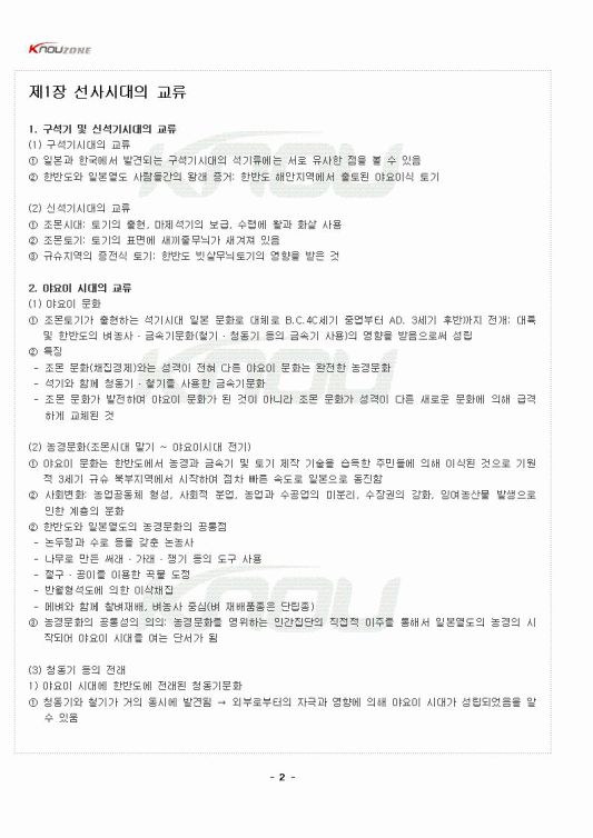 2011년 2학기 전근대한일관계사 중간시험 핵심체크
