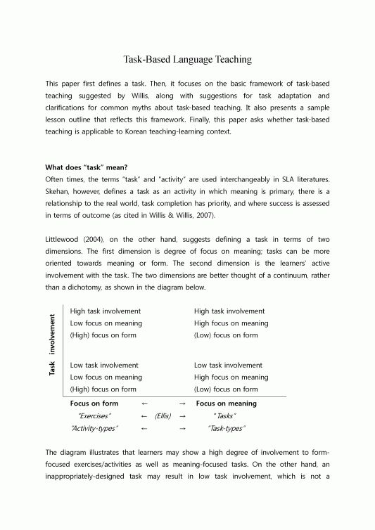 Task-based Language Teaching