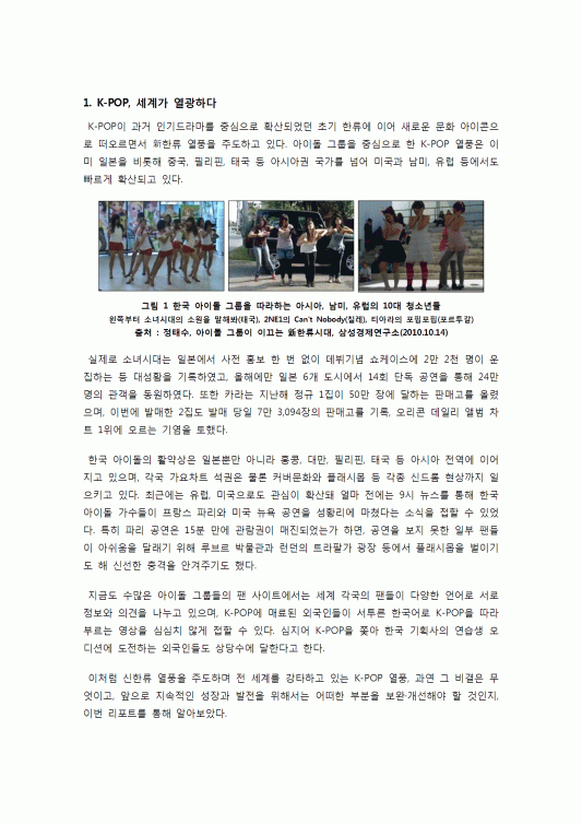 [K-POP]아시아를 넘어 미국, 유럽으로 뻗어나가는 K-pop의 모든 것 - 신한류를 이끄는 케이팝(k-pop) 열풍의 현황과 성공원인, 개선점