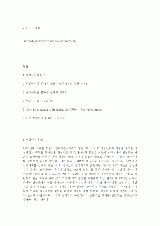 근대사진 출발