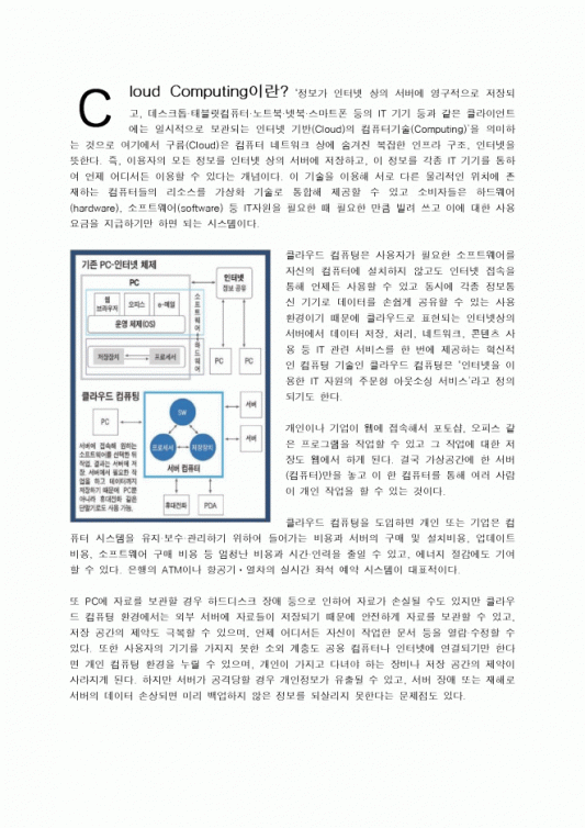 클라우드 컴퓨팅 cloud computing